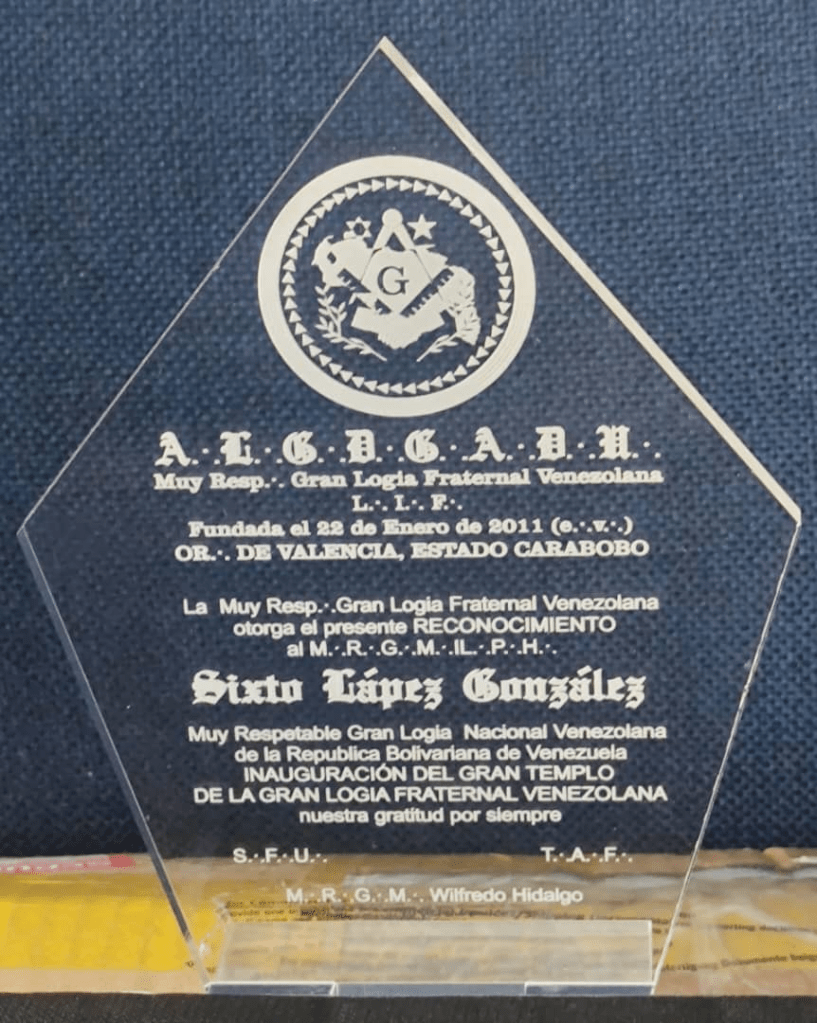 Otorgado reconocimiento al MVGM de la GLNV Sixto López González – GRAN ...